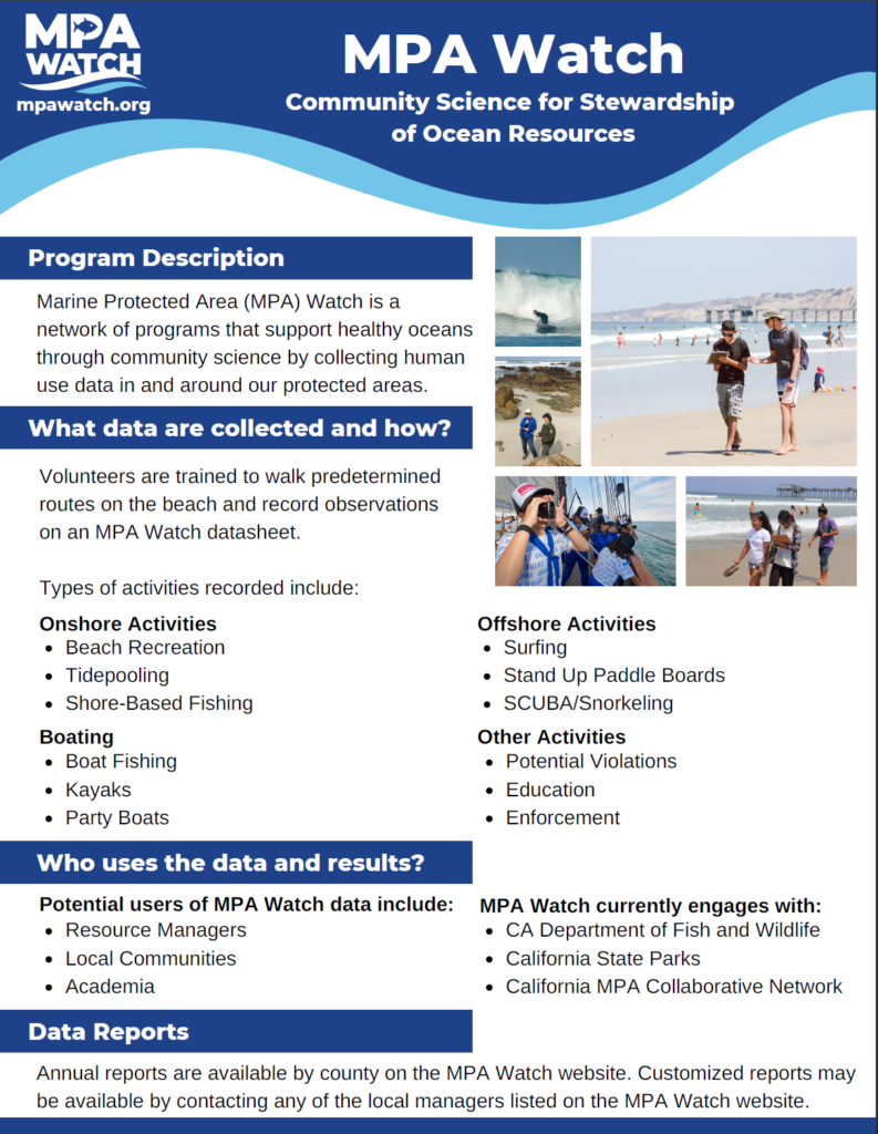 MPA Watch 2019 Annual Data Reports Available on the MPA Watch Website ...