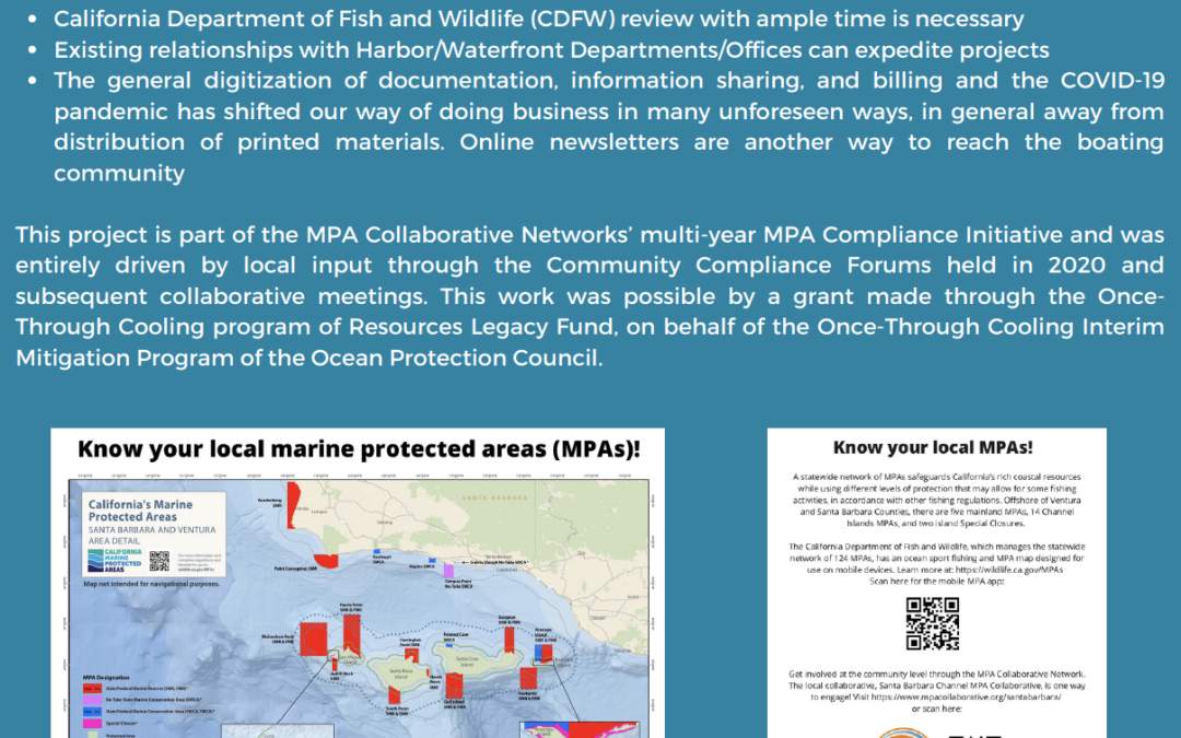 Lessons Learned & Best Practices - MPA Collaborative Network